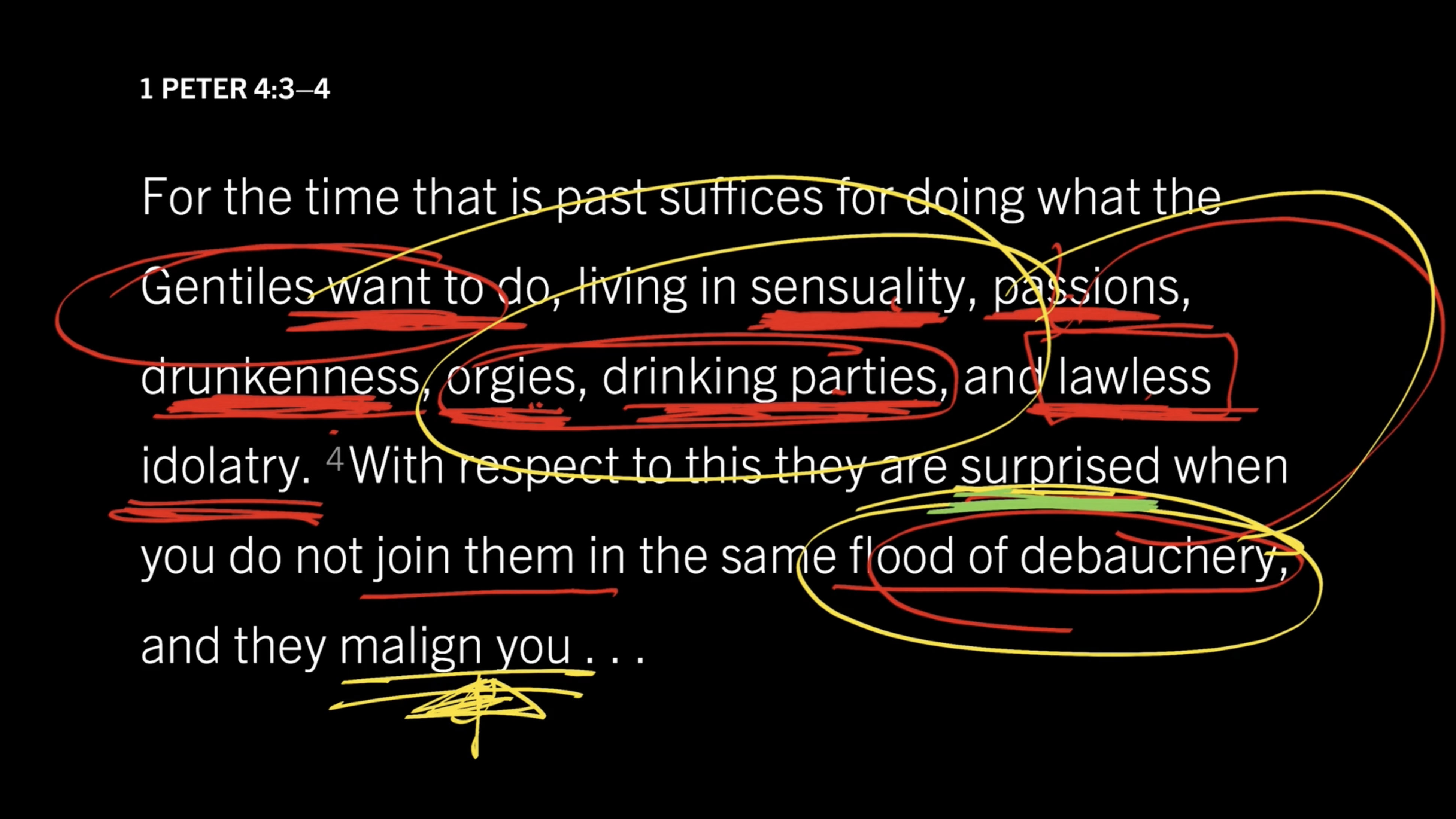 1 Peter 4:3–4: You Have Sinned Enough Already | Desiring God